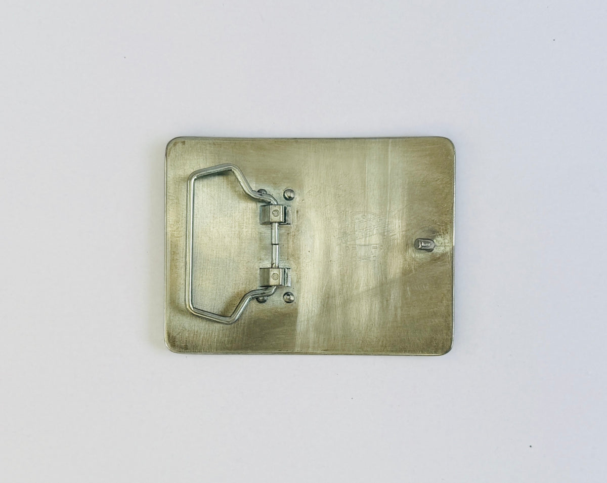 CK-BR-M2-5778 : Rectangular Belt Buckle MK Bulldog Logo Metallic Black ...