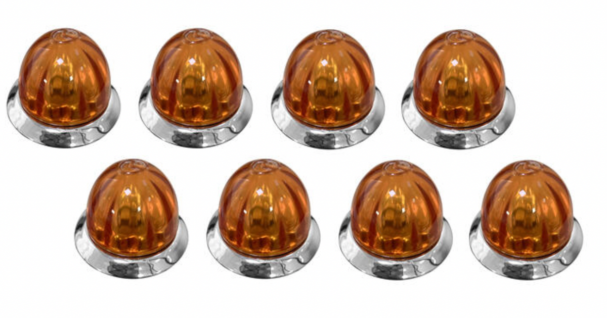 RW - MINI WATERMELON HERO LED LIGHT - AMBER LIGHT / AMBER LENS, 8 PACK ...